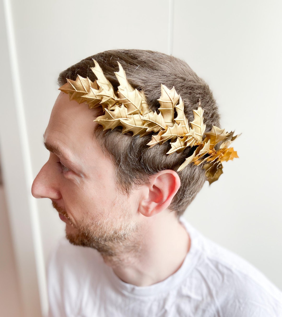 Shiny Gold Wreath Fit for a Caesar, Gold Greek Goddess Crown - Etsy