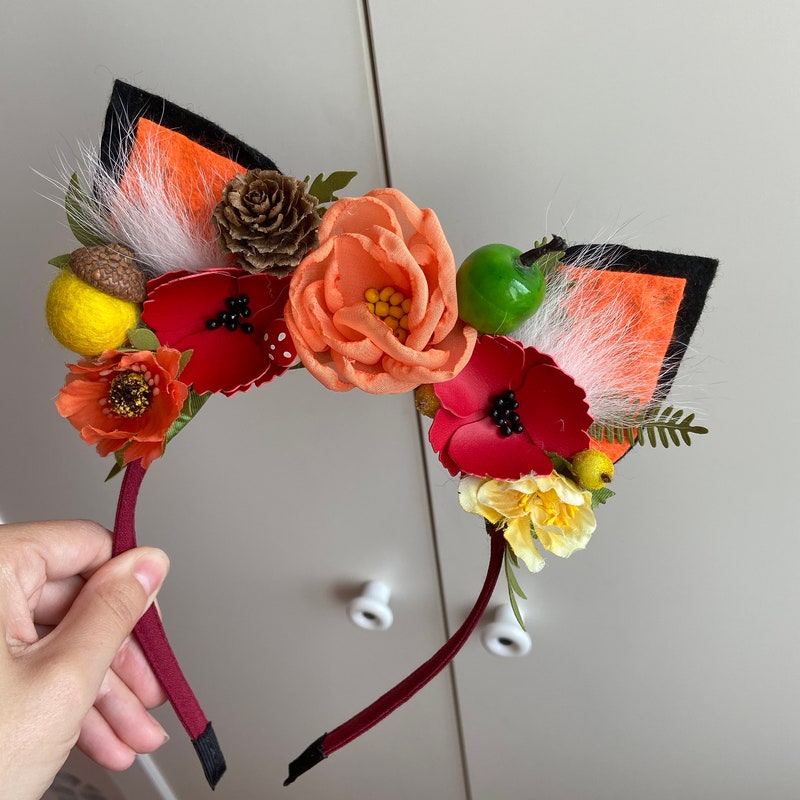 Fox Flower Crown - Etsy