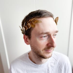 Gold Laurel Wreath, Greek Goddess Leaf Crown - Etsy