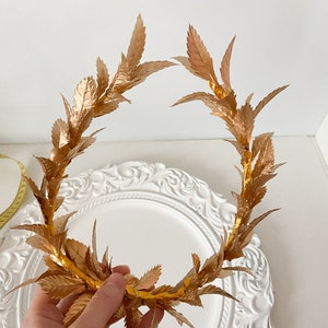 Grecian Laurel Crown, Gold Greek Goddess Crown - Etsy