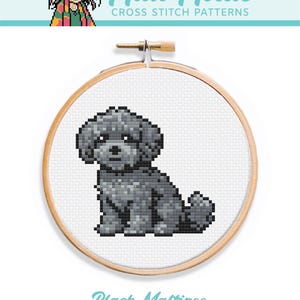 Black Maltipoo Cross Stitch Pattern - Small and Easy Beginners PDF ...