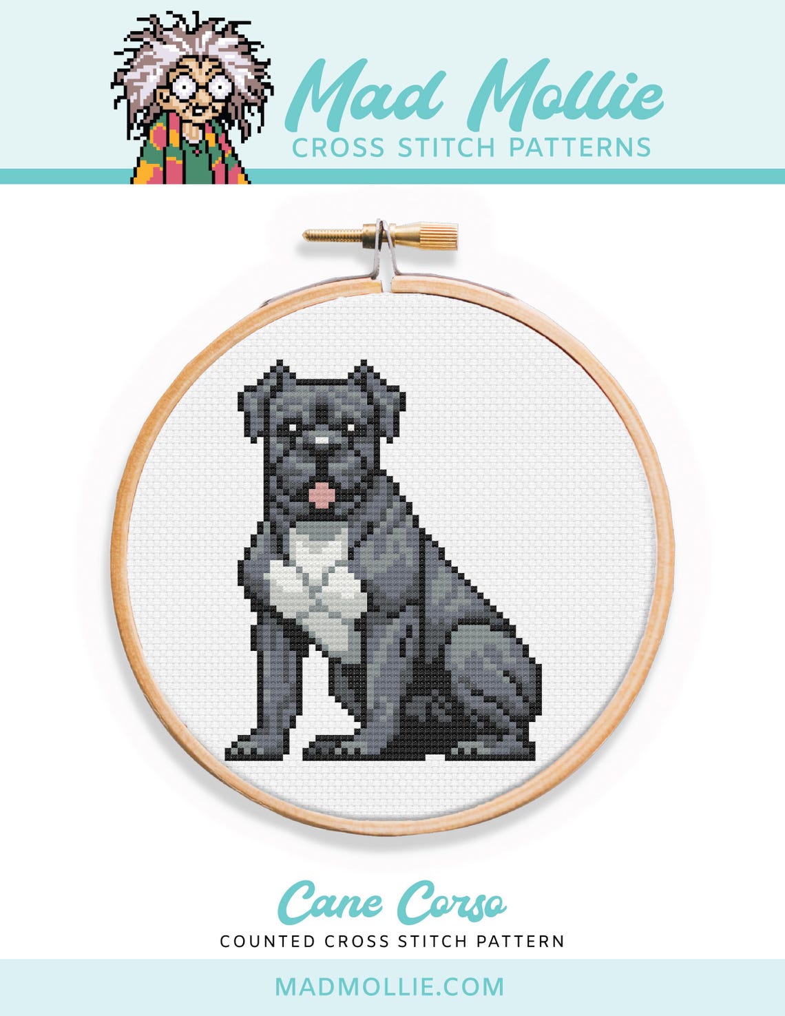 Cane Corso Cross Stitch Pattern: Easy Dog Breed Design (PDF Pattern) - Etsy