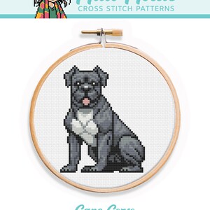 Cane Corso Cross Stitch Pattern - Small and Easy Beginners PDF Pattern ...