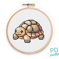 Tortoise Cross Stitch Pattern 1 Instant PDF Download - Turtle ...