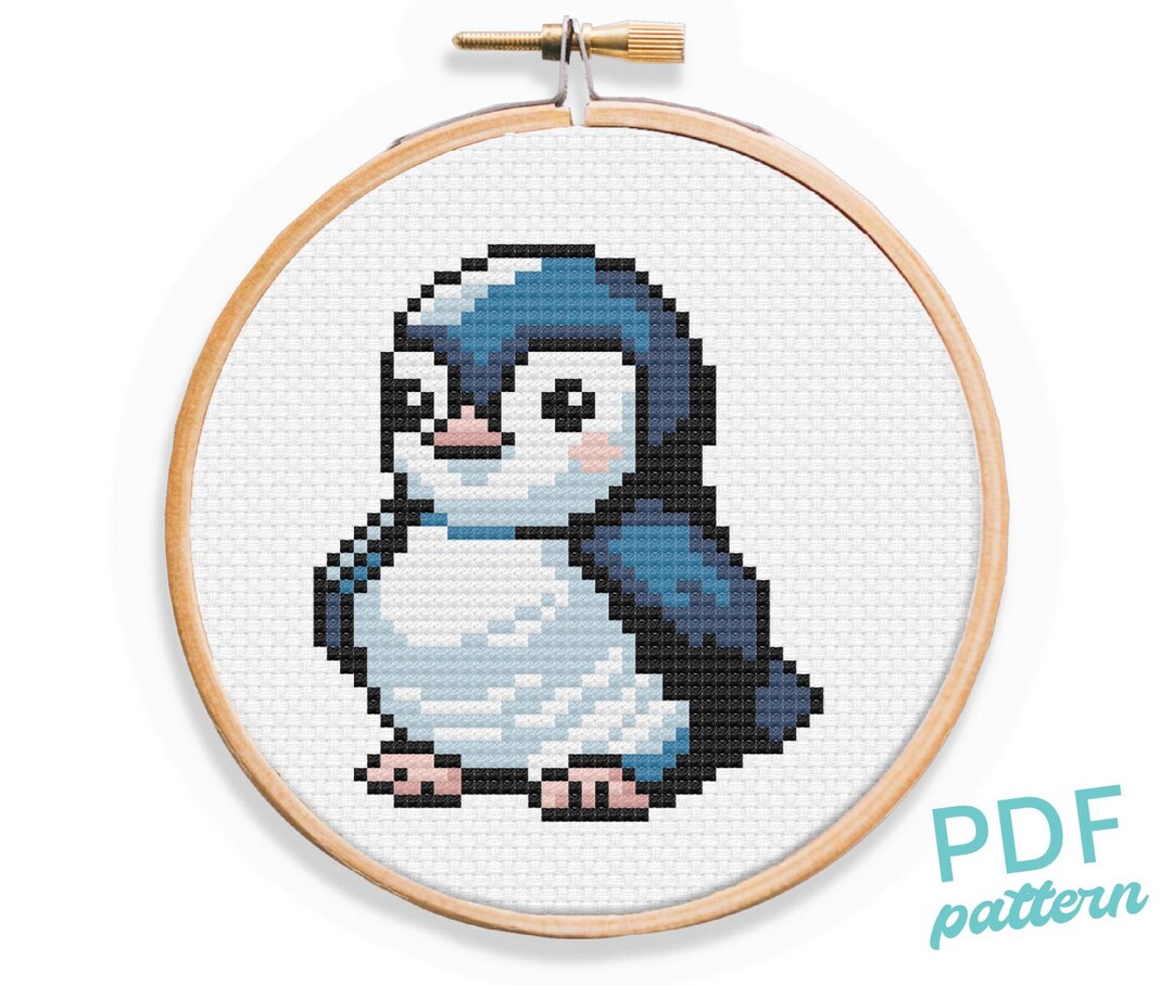 Fairy Penguin Cross Stitch Pattern - Small and Easy Beginners PDF ...