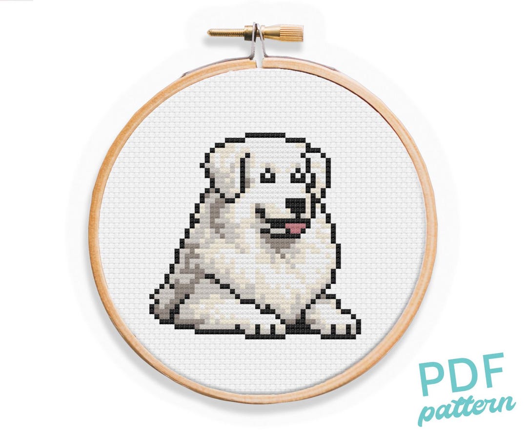 Great Pyrenees Cross Stitch Pattern - Small and Easy Beginners PDF ...