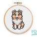Rough Collie Cross Stitch Pattern: Easy Beginner Dog Design (PDF ...