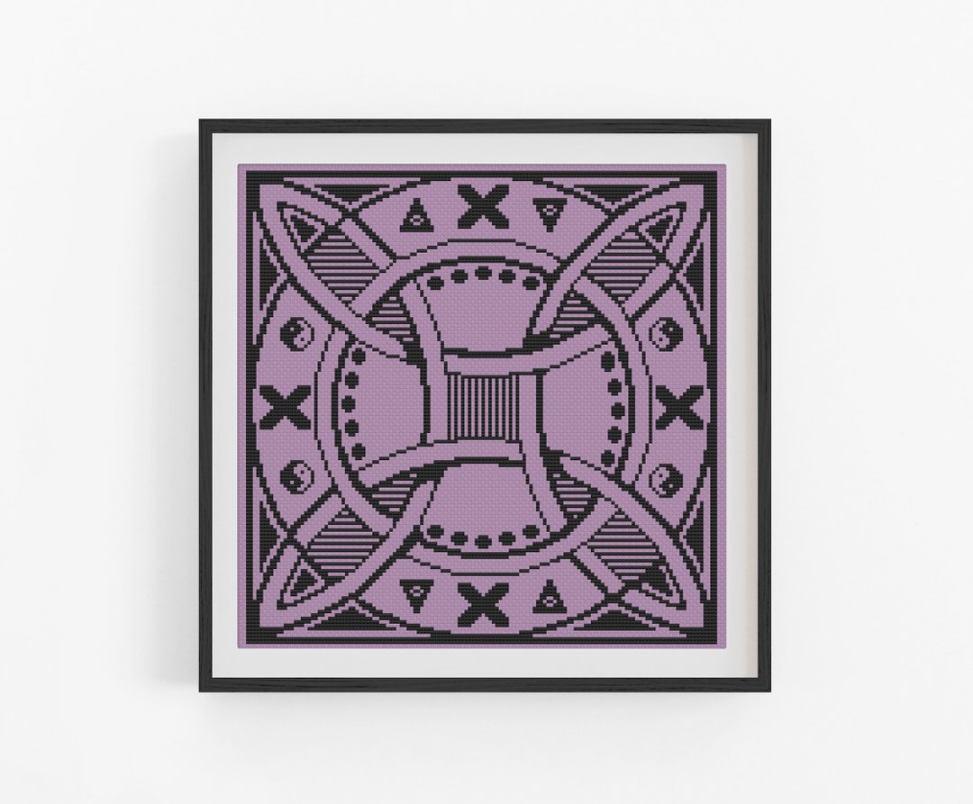 Goth Cross Stitch Pattern Sacred Symbols Cross Stitch - Etsy