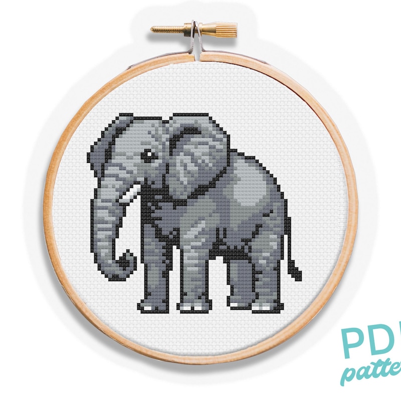 Cross Stitch Pattern Elephant - Etsy