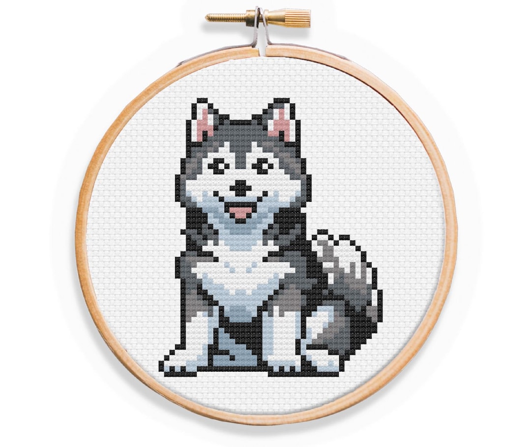 Husky Cross Stitch Pattern: Small, Easy Beginner Design (PDF Pattern ...