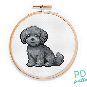 Black Maltipoo Cross Stitch Pattern - Small and Easy Beginners PDF ...