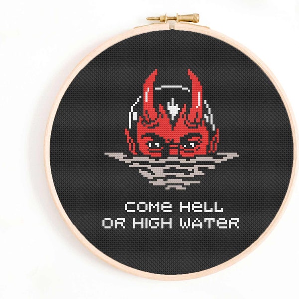 Satan Cross Stitch Pattern - Etsy