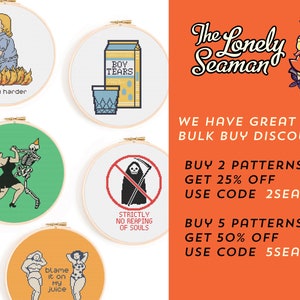 Goth Cross Stitch Pattern Sacred Symbols Cross Stitch - Etsy