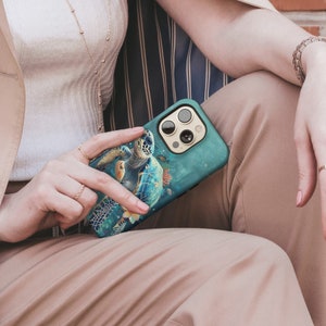 Tough Ocean Turtle Phone Case Sea Animal Cover for iPhone 16 Pro Max 15 ...