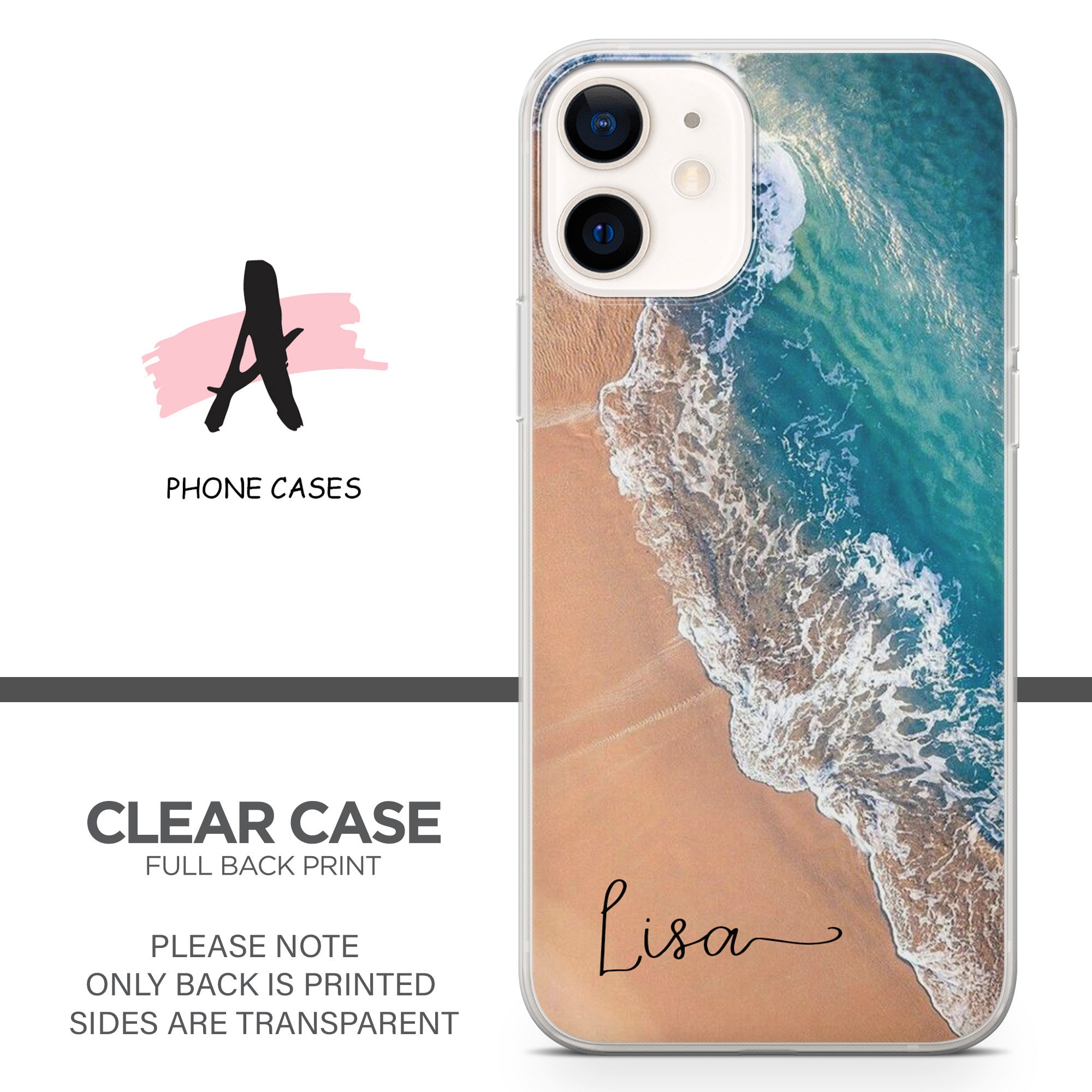 Ocean Beach Wave Phone Case Personalized Cover for Iphone 11 - Etsy