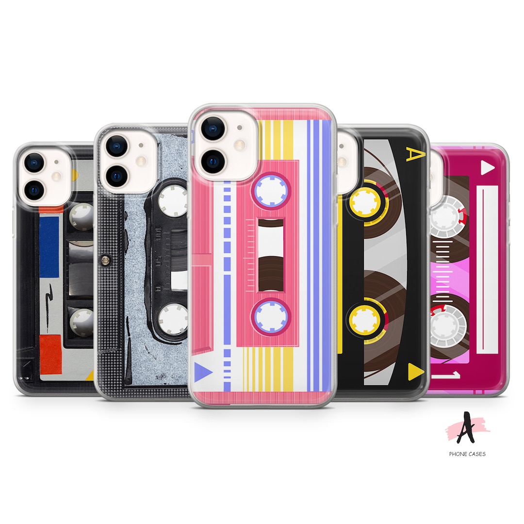 Cassette Tape Phone Case Awesome Retro Music Cover for iPhone 15 Pro ...