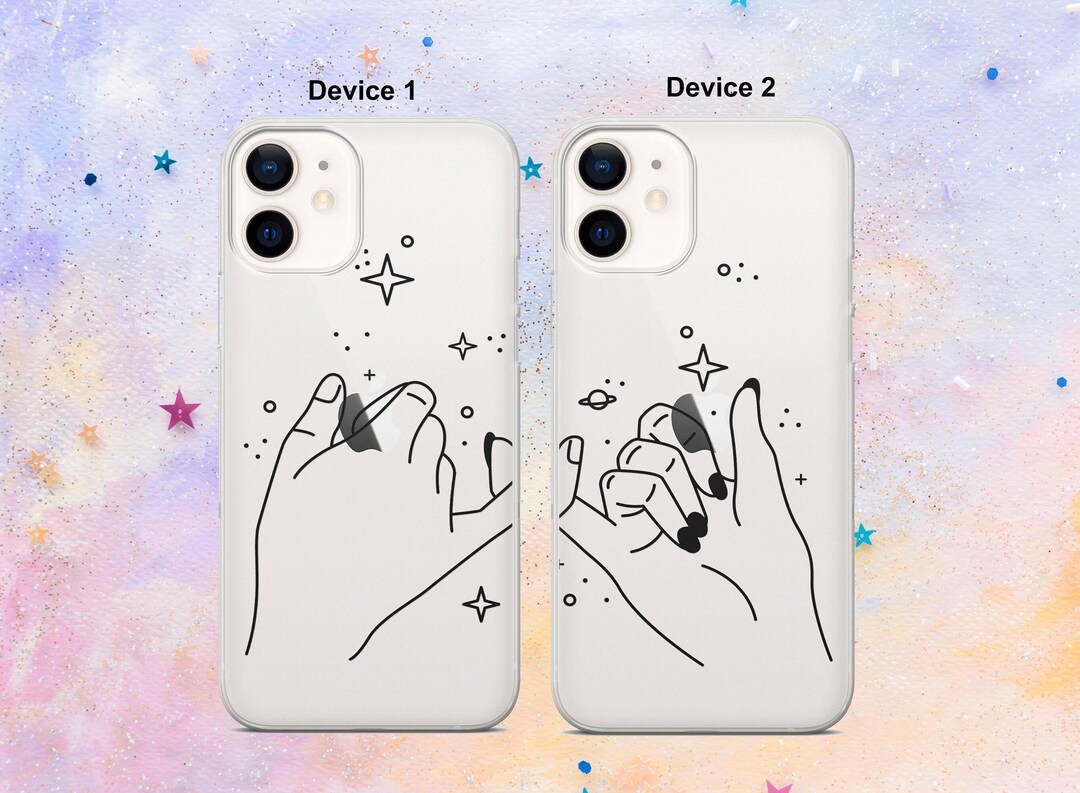 Matching Couple Phone Case Best Friends Clear Cover for iPhone 17 Pro ...