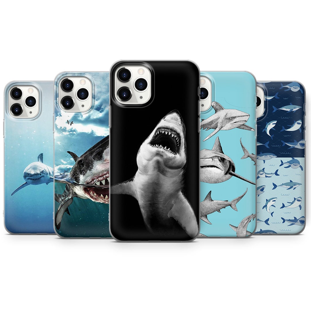 Shark Phone Case Marine Life Big Fish Cover for iPhone 15 14 13 12 11 ...