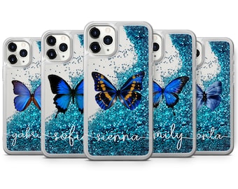 Blue Butterfly Phone Case - Etsy