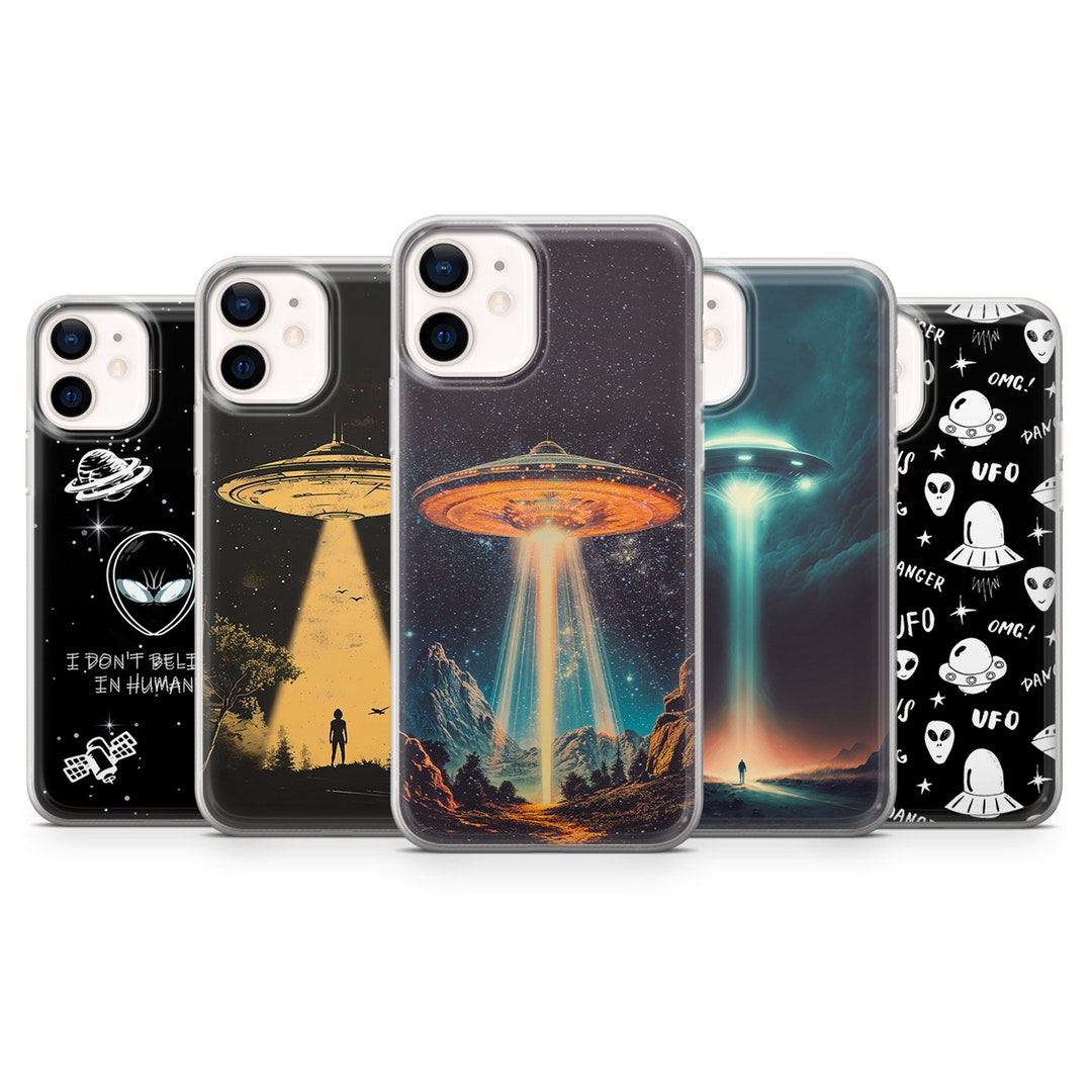 UFO Phone Case Outer Space Cover for iPhone 16 15 Pro Max 14 13 12 11 ...