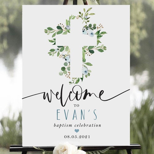 Welcome Sign Boy Welcome Sign Template DIY Welcome Sign - Etsy