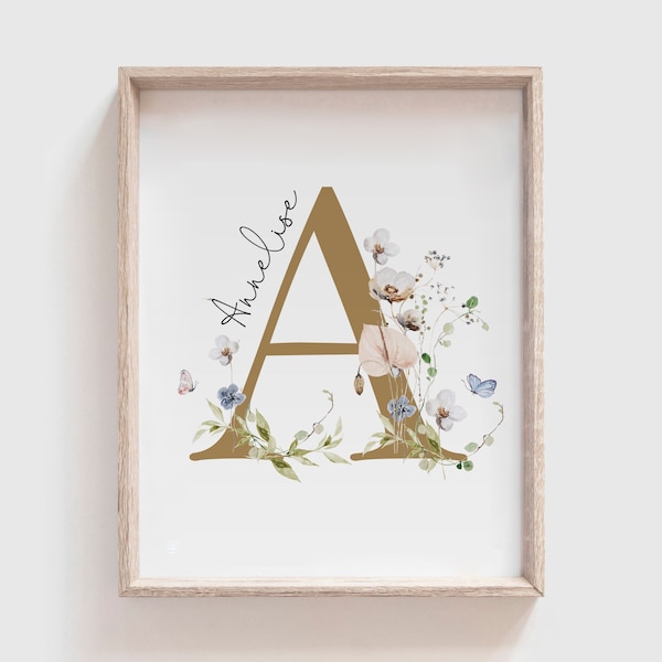 Baby Name Art - Etsy