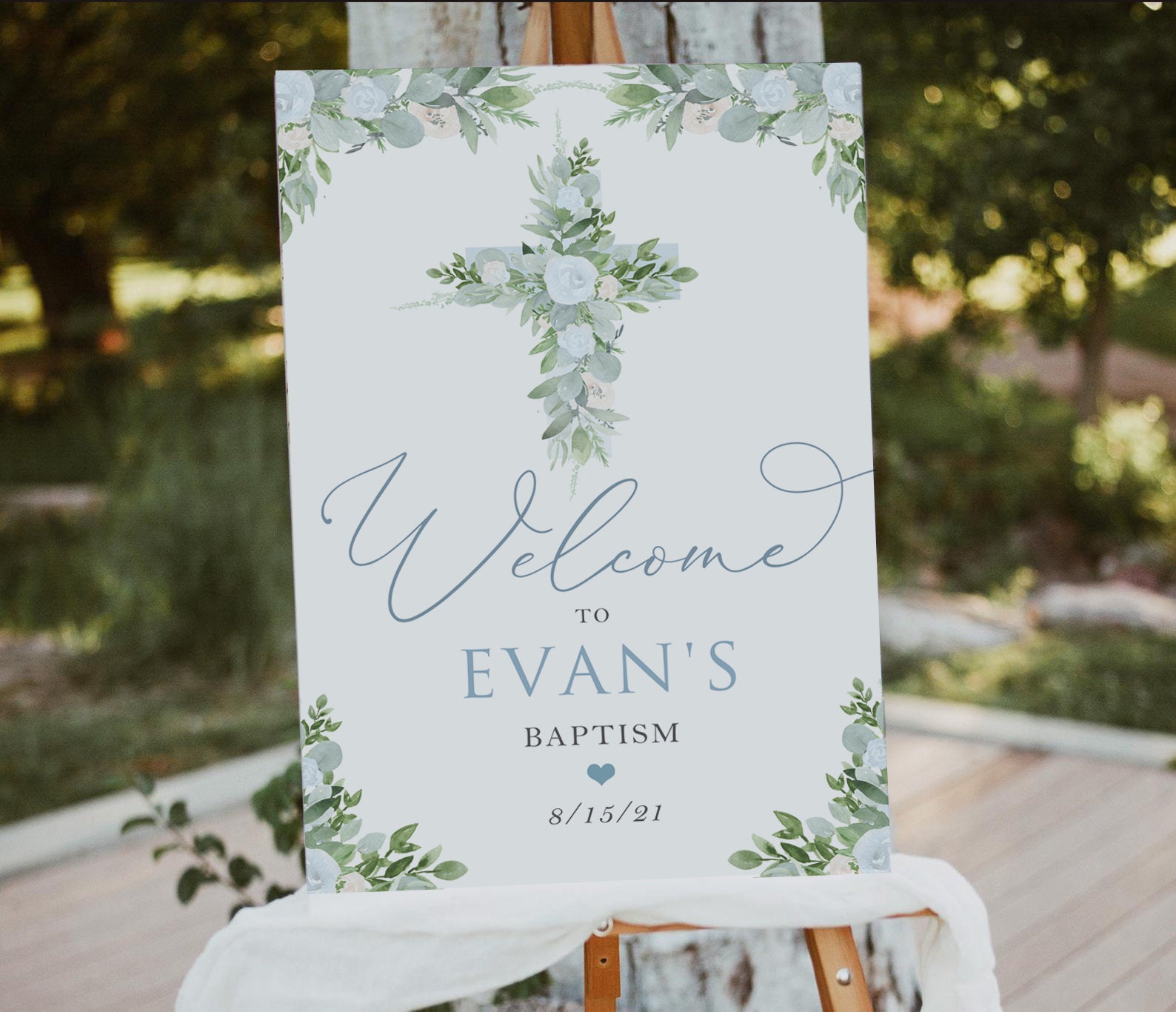 Welcome Sign Boy, Welcome Sign Template, DIY Welcome Sign, Editable ...