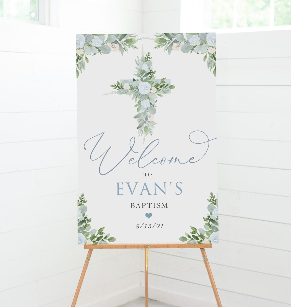 Welcome Sign Boy, Welcome Sign Template, DIY Welcome Sign, Editable ...