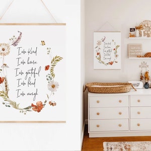 Affirmations Print, Wildflowers Affirmations Print for Kids ...