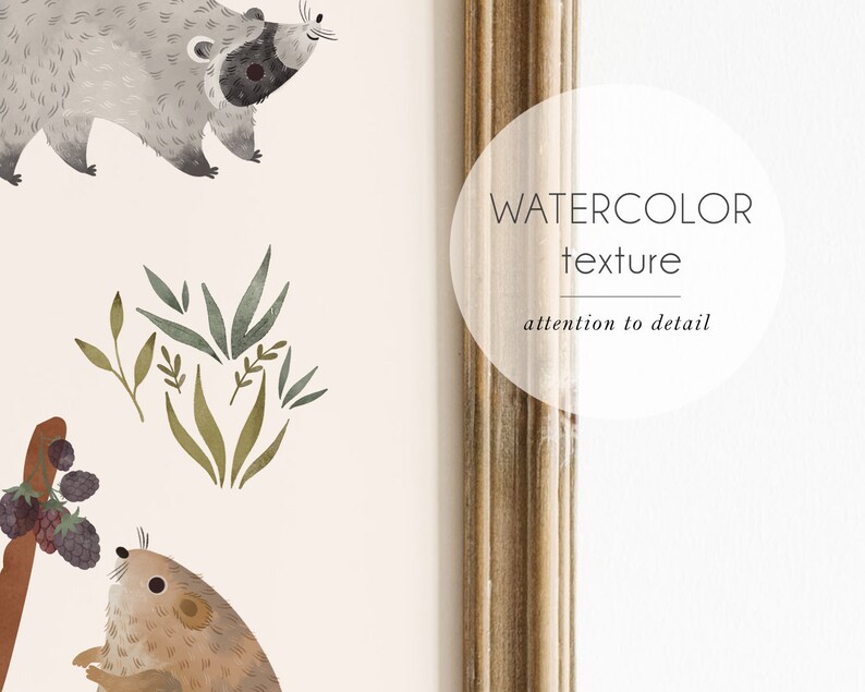 Woodland Alphabet Poster Woodland Alphabet Print Woodland - Etsy