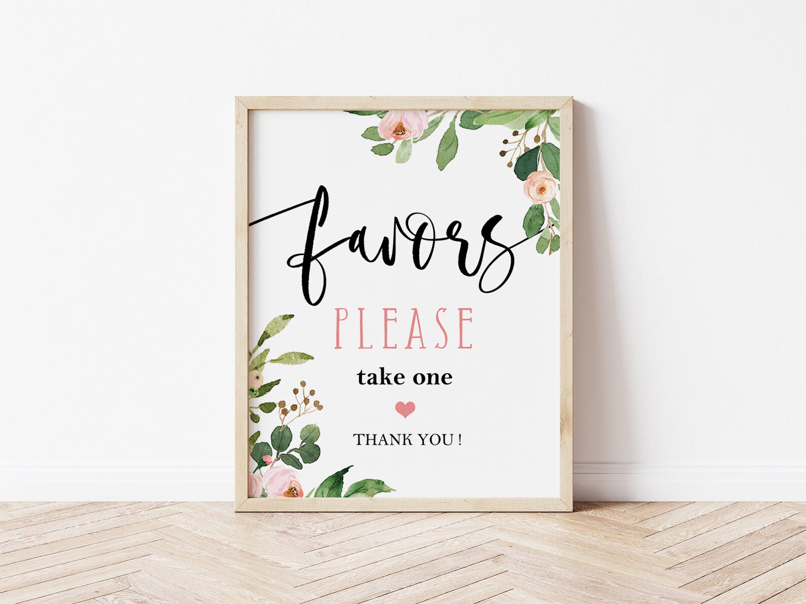 Favors Sign, Please Take One, Baptism, Instant Download, Printable Sign ...