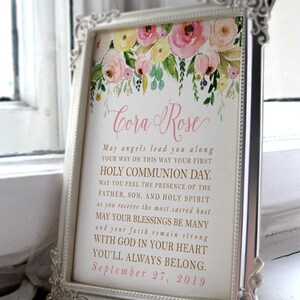 Holy Communion Gift, Personalized PRINTABLE, First Communion Gift Girl ...