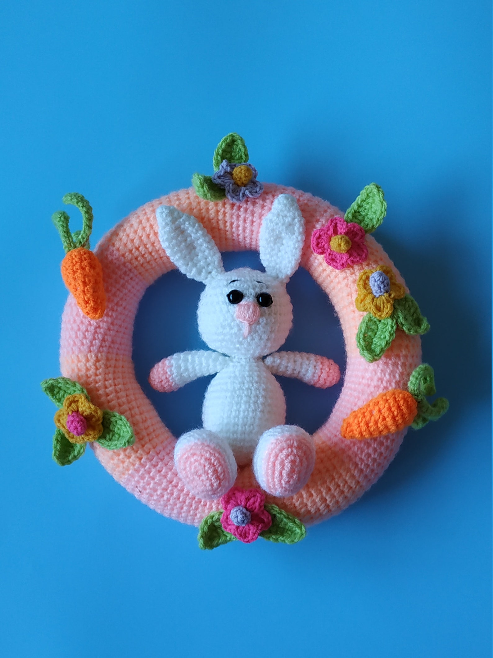 Crochet Spring Wreath Pattern - Etsy