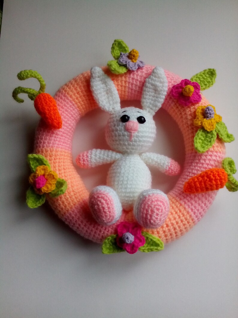 Crochet Spring Wreath Pattern | Etsy