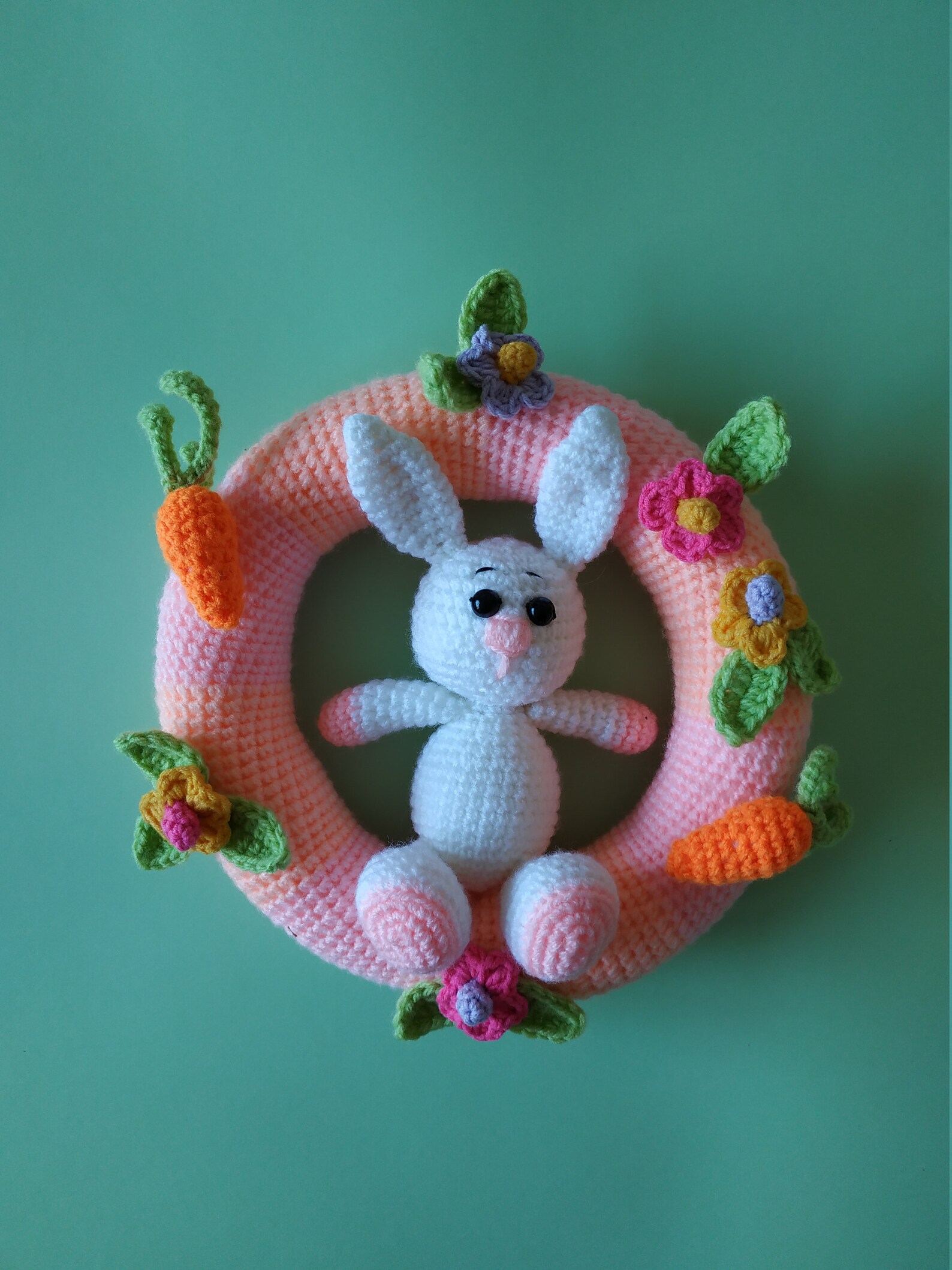 Crochet Spring Wreath Pattern | Etsy