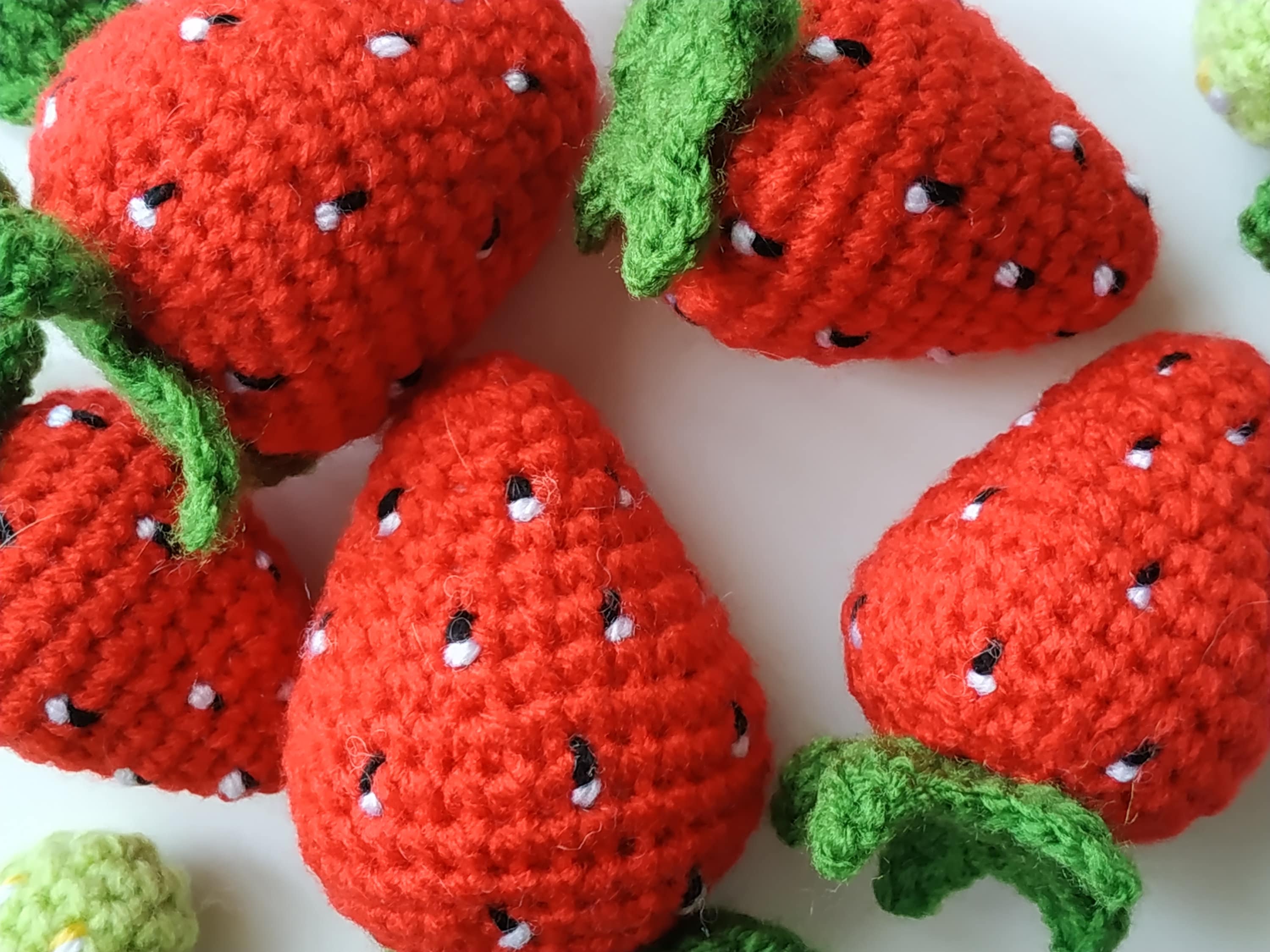 Crochet Strawberries Pattern - Etsy