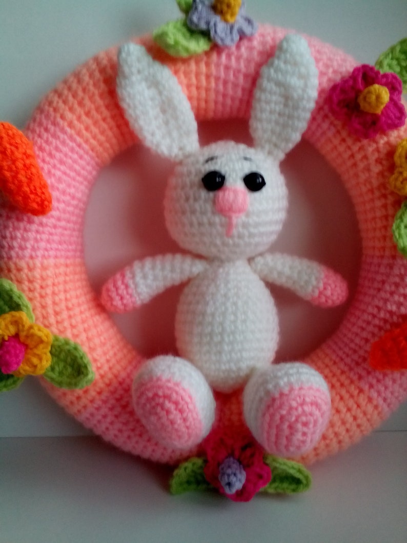 Crochet Spring Wreath Pattern | Etsy