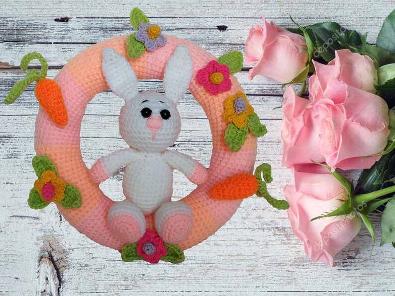 Crochet Spring Wreath Pattern | Etsy