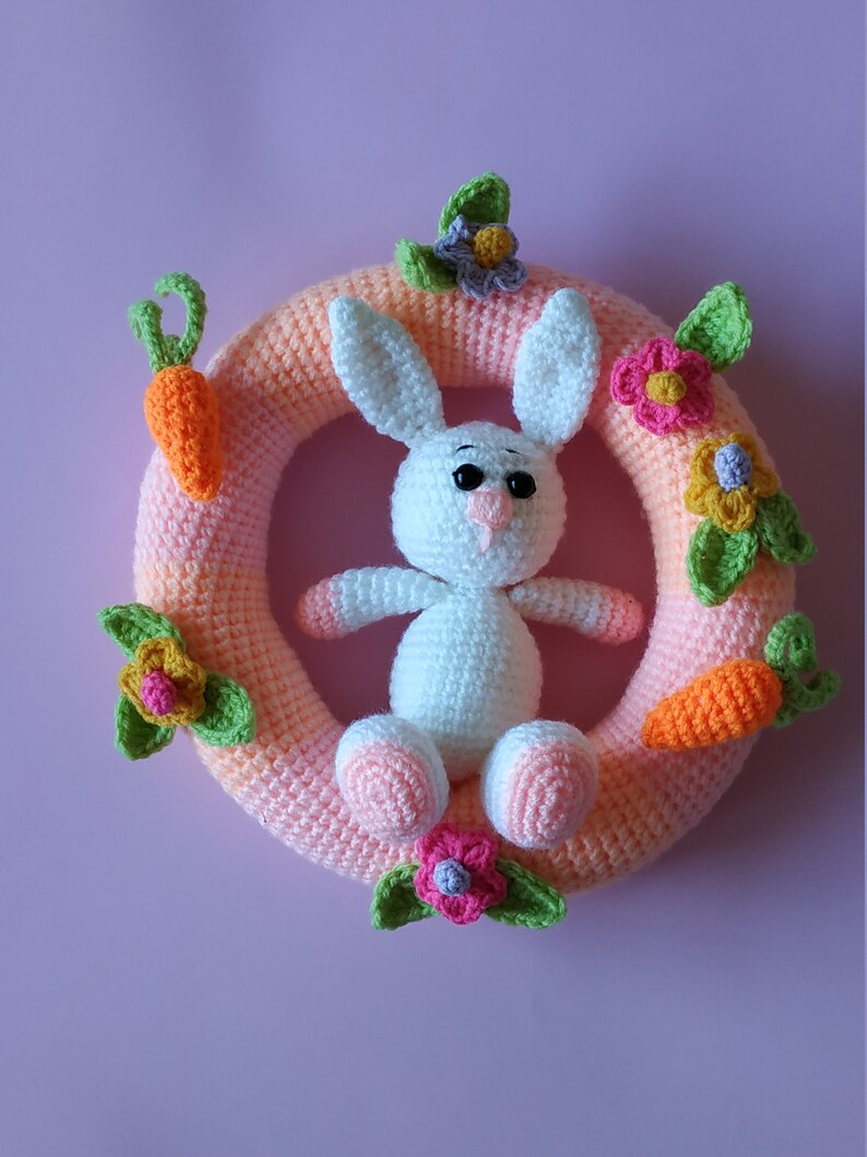 Crochet Spring Wreath Pattern - Etsy