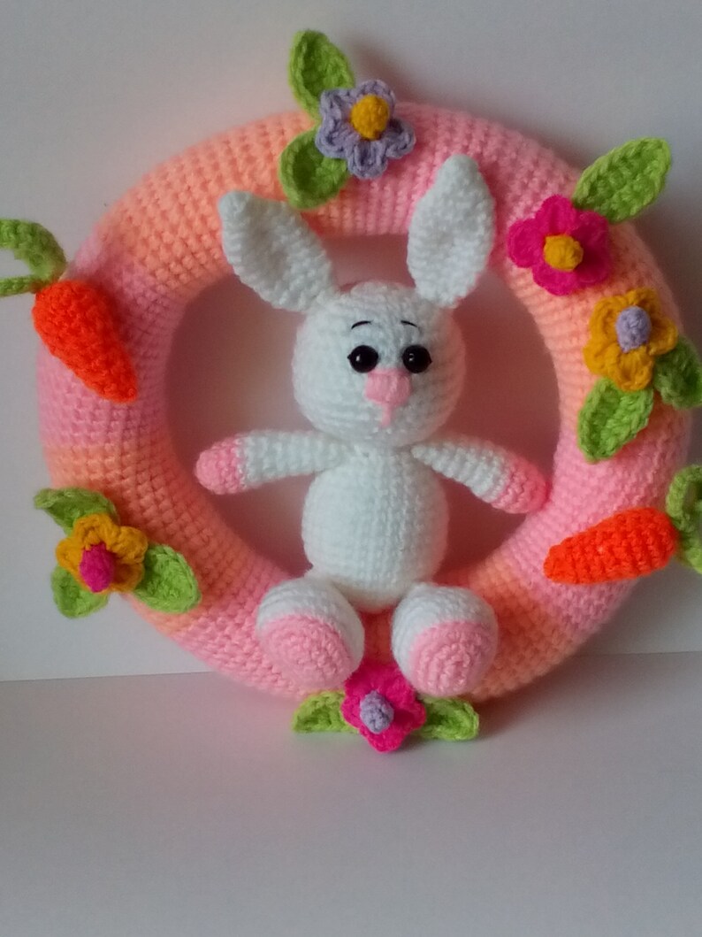 Crochet Spring Wreath Pattern | Etsy