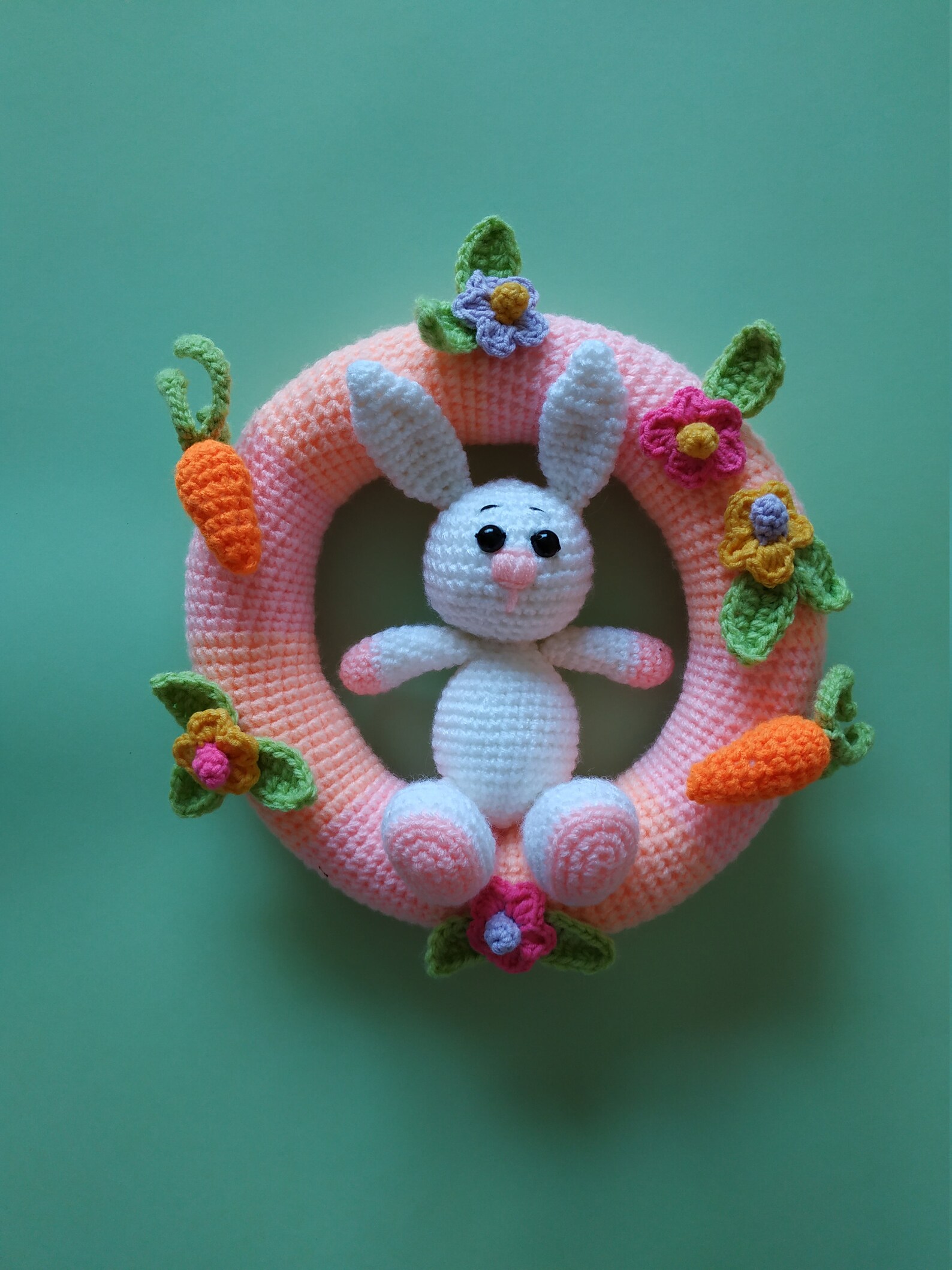 Crochet Spring Wreath Pattern - Etsy