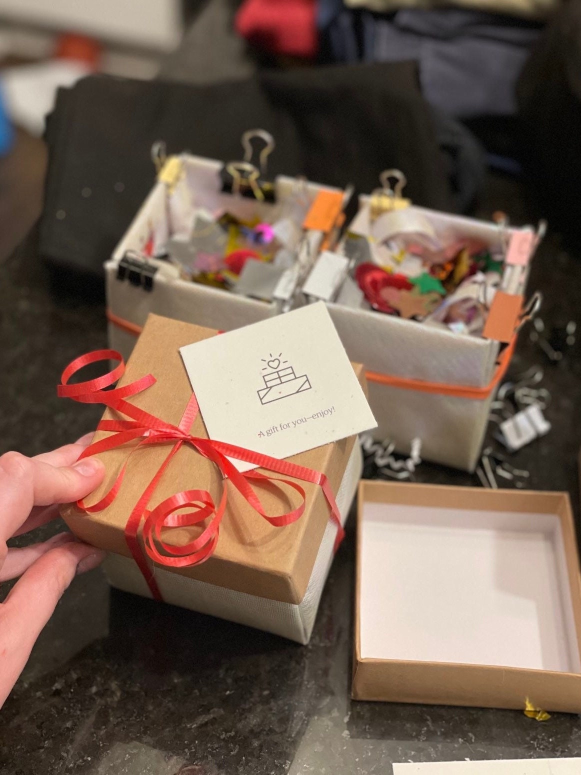 Large Surprise Box - Glitter Bomb - Anonamous Prank Packages - Etsy