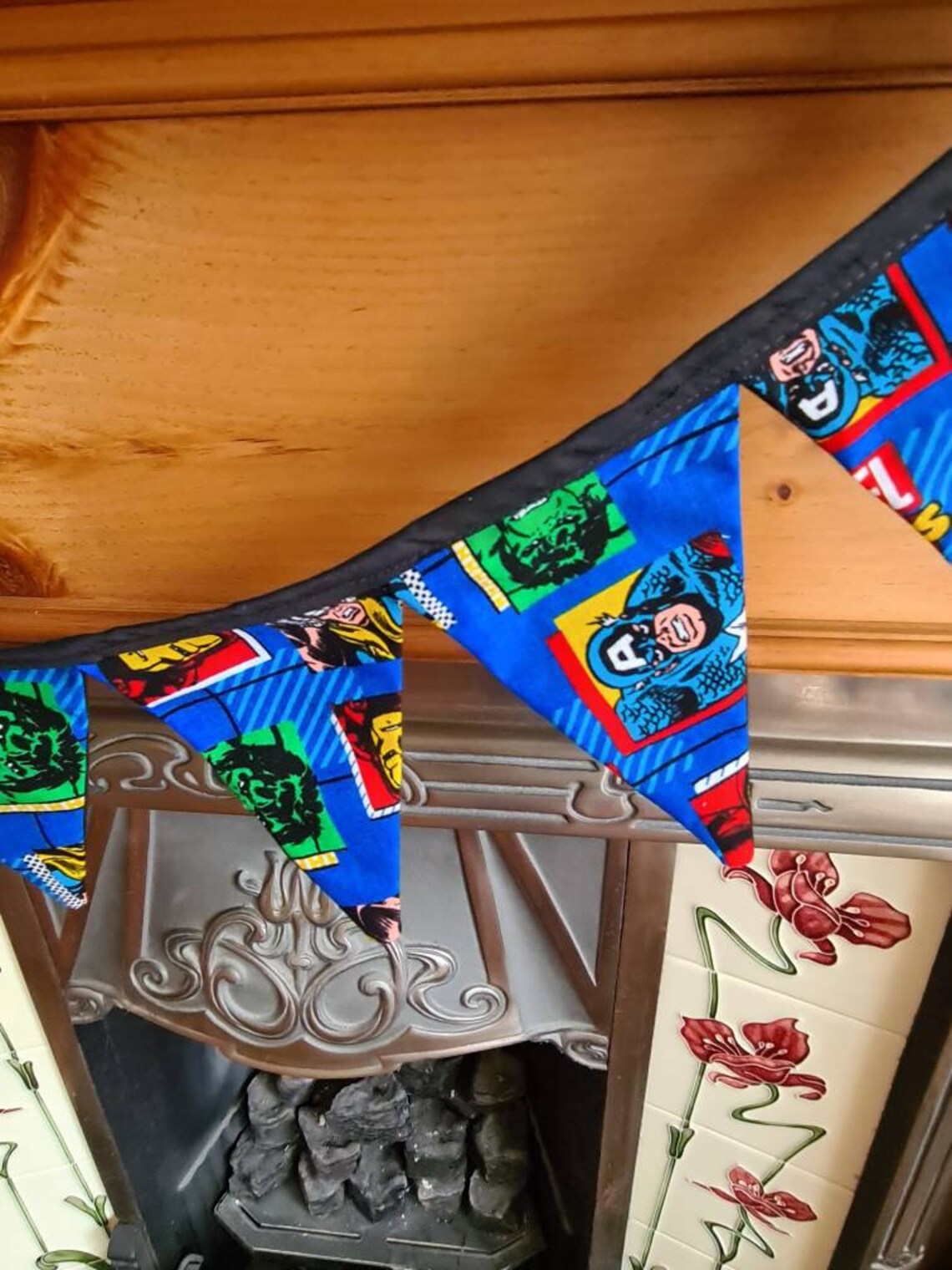 Comic Book Themed Fabric Bunting Fabric Bunting Reusable | Etsy