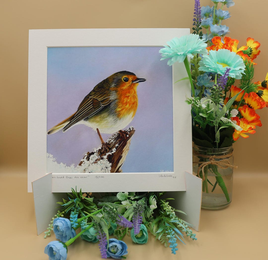 Robin Painting Art Print Limited Edition Wall Decor Grieving Gifts When ...