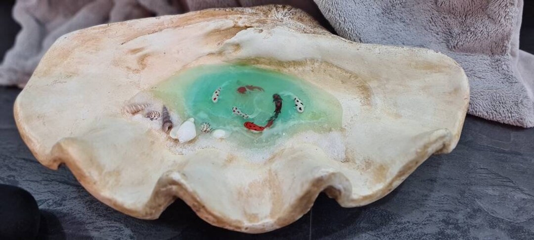 Huge Shell Fish Pond. Resin Fish. Koifishponds. Fish Ponds. Resin Fish ...