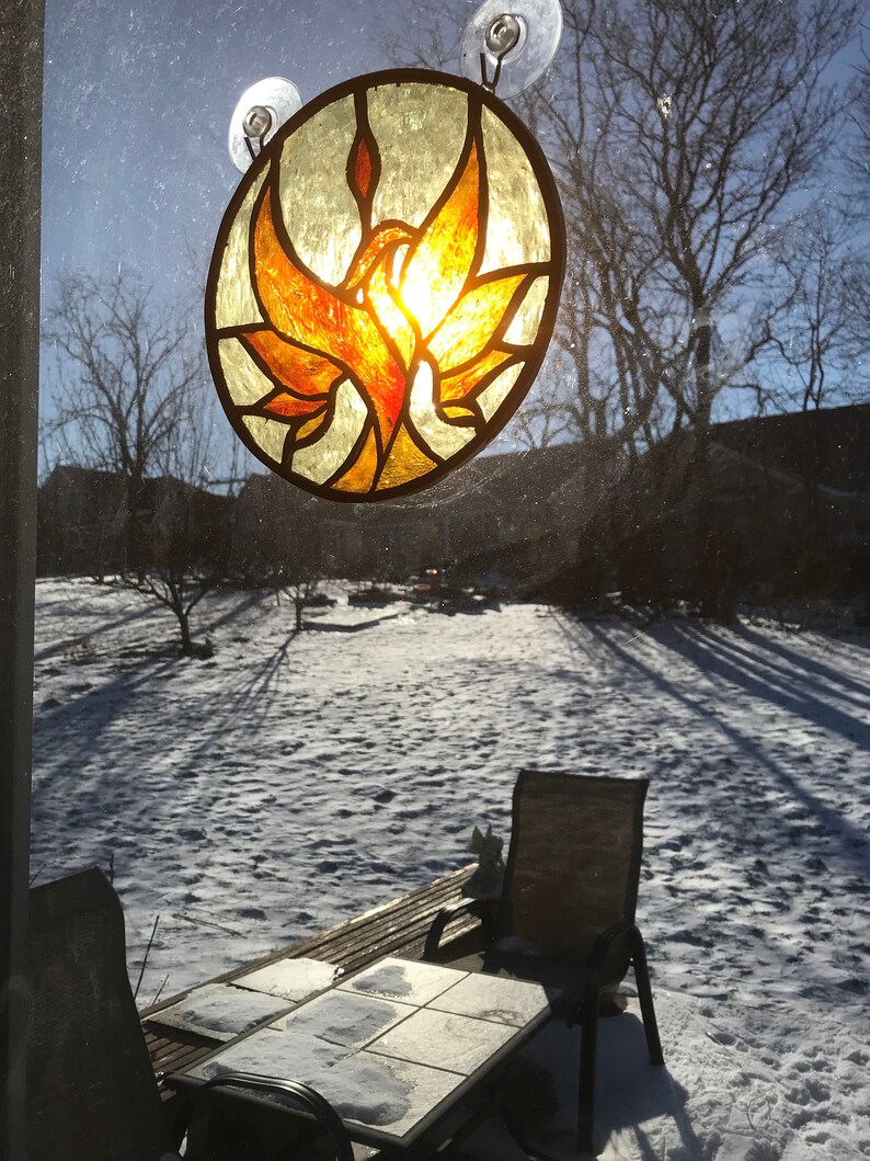 Stained Glass Phoenix - Etsy
