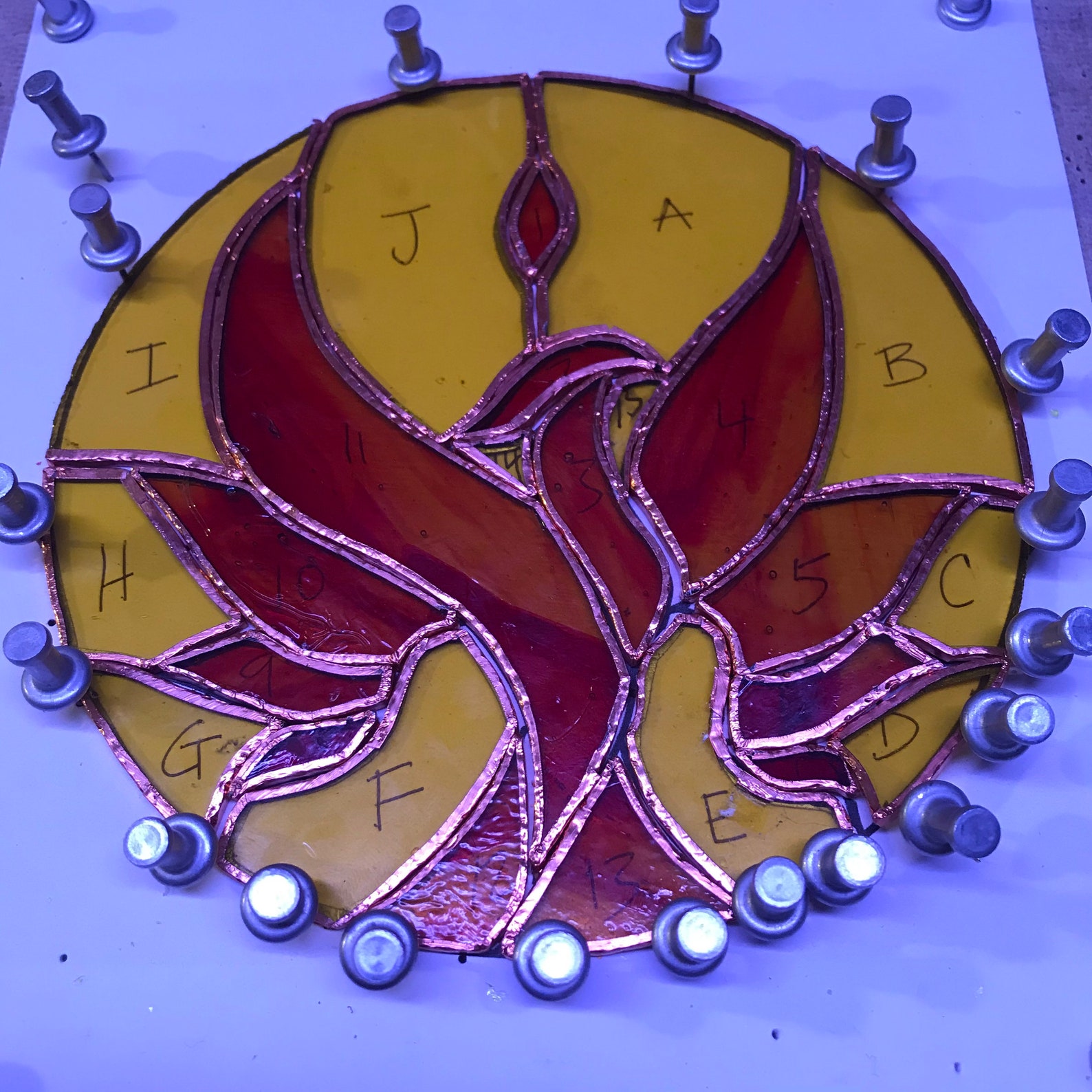 Stained Glass Phoenix - Etsy