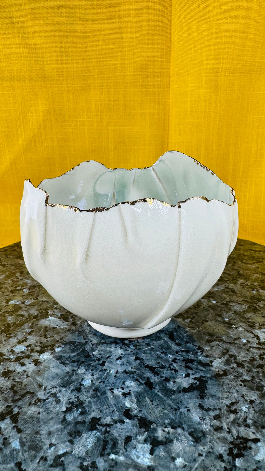 Elegant Paper Thin Porcelain White With 24k Gold Edges I Believe the ...