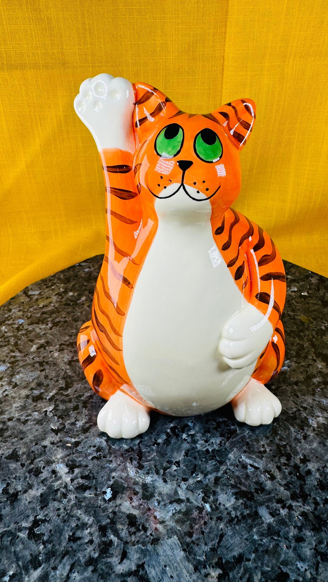 Edgewater Designs Smallwoods Fat Cat Bank #7045sw Porcelain Fat Cat ...