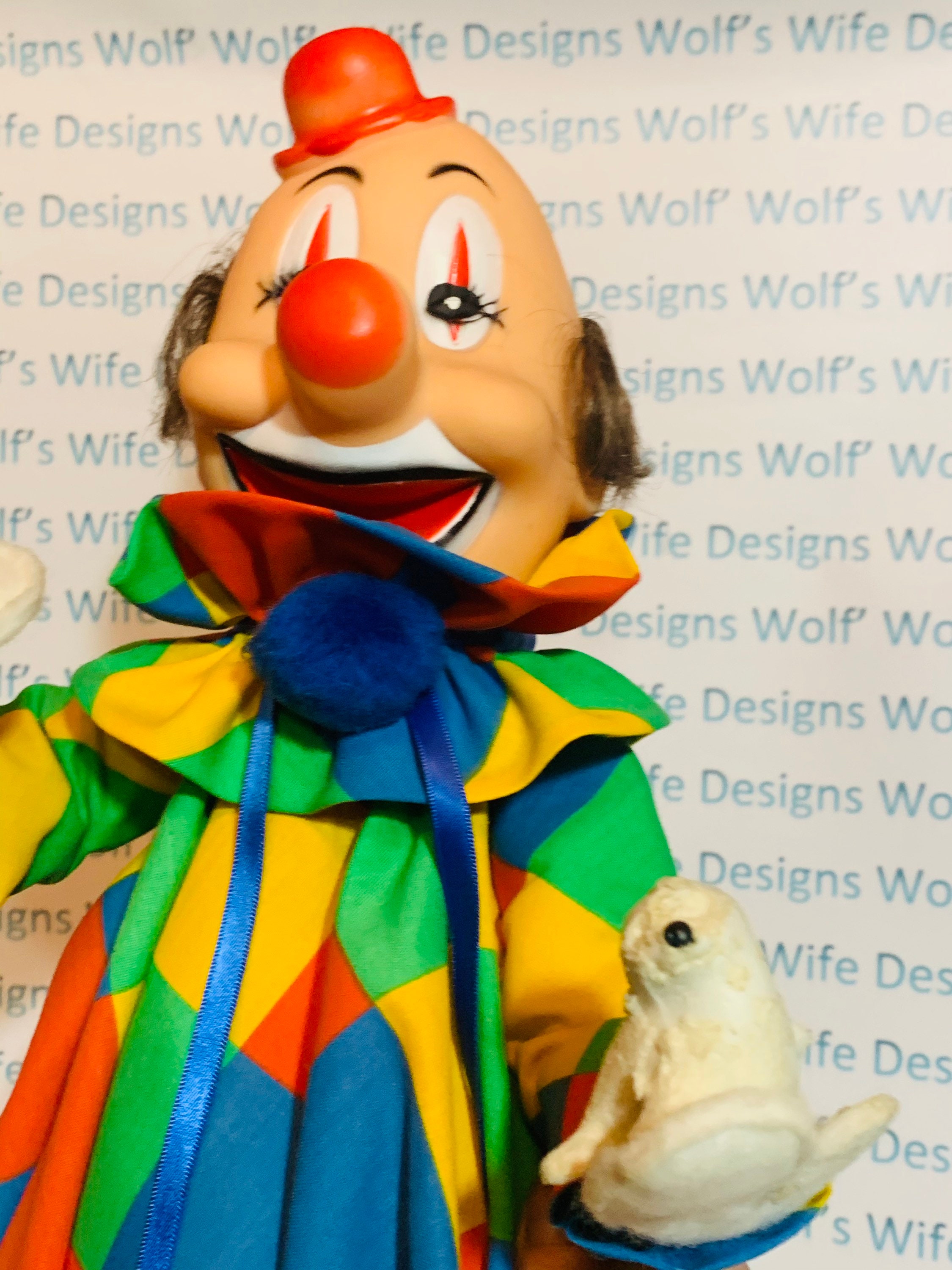 Bowling Pin Clown Art - Etsy